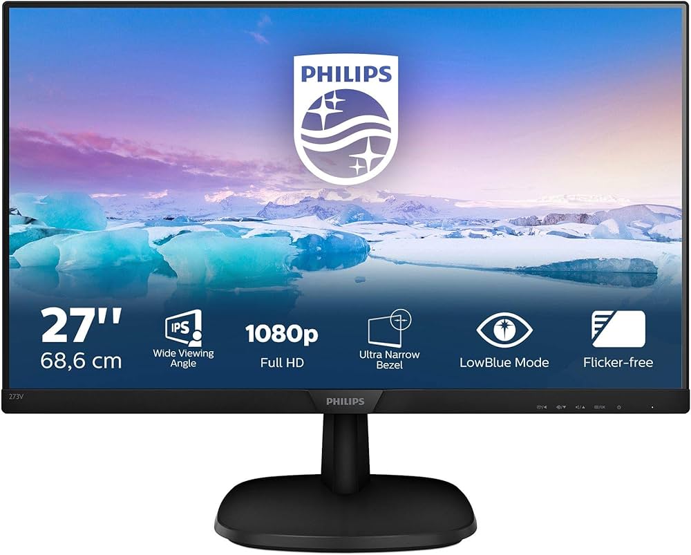 Philips V-line 27" Full HD IPS Monitor VGA DP HDMI